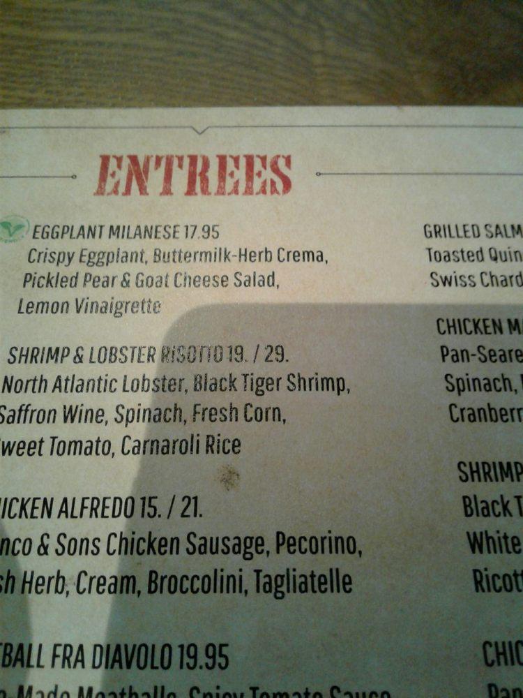 Menu at REV Kitchen & Bar, Beverly, 45 Enon St #1