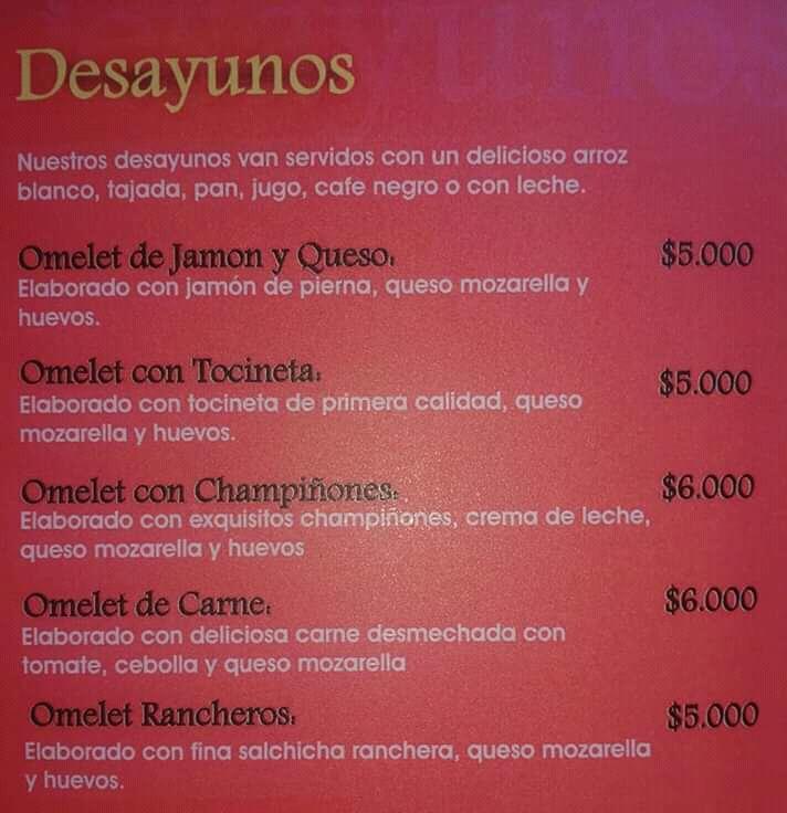 Menu at Restaurante Mantu "infinita delicia", Palmira