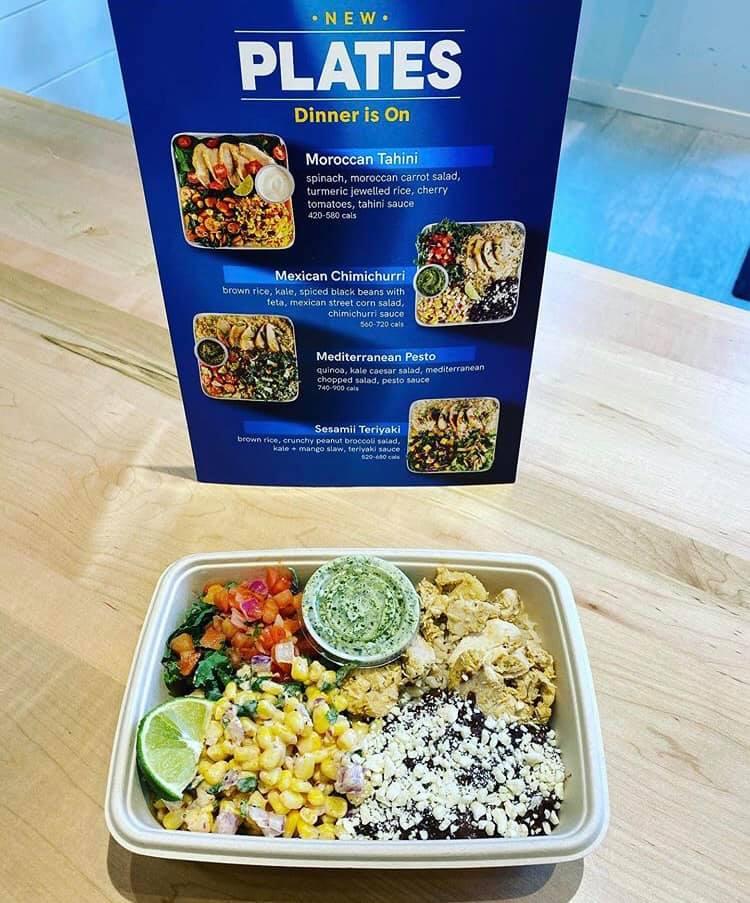 Menu at Freshii restaurant, Sydney