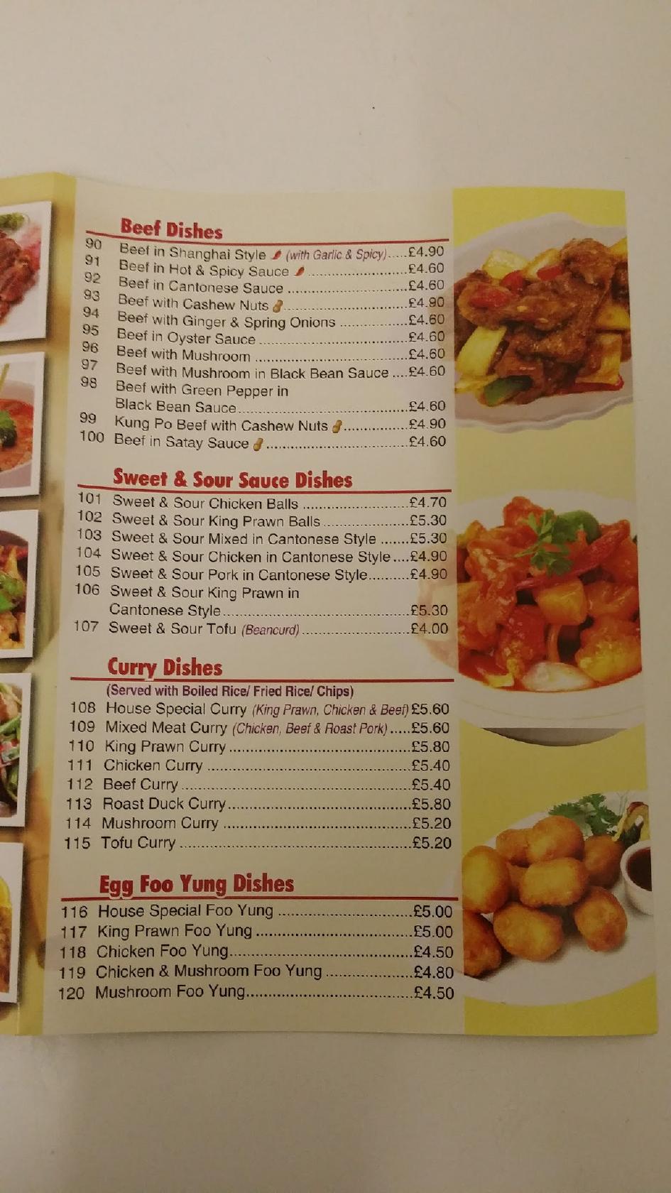 Menu at Magic Valley fast food, Earl Shilton