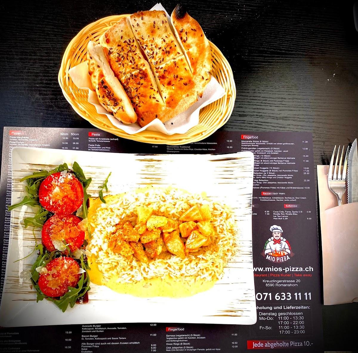 Menu da Mio Pizza, Romanshorn