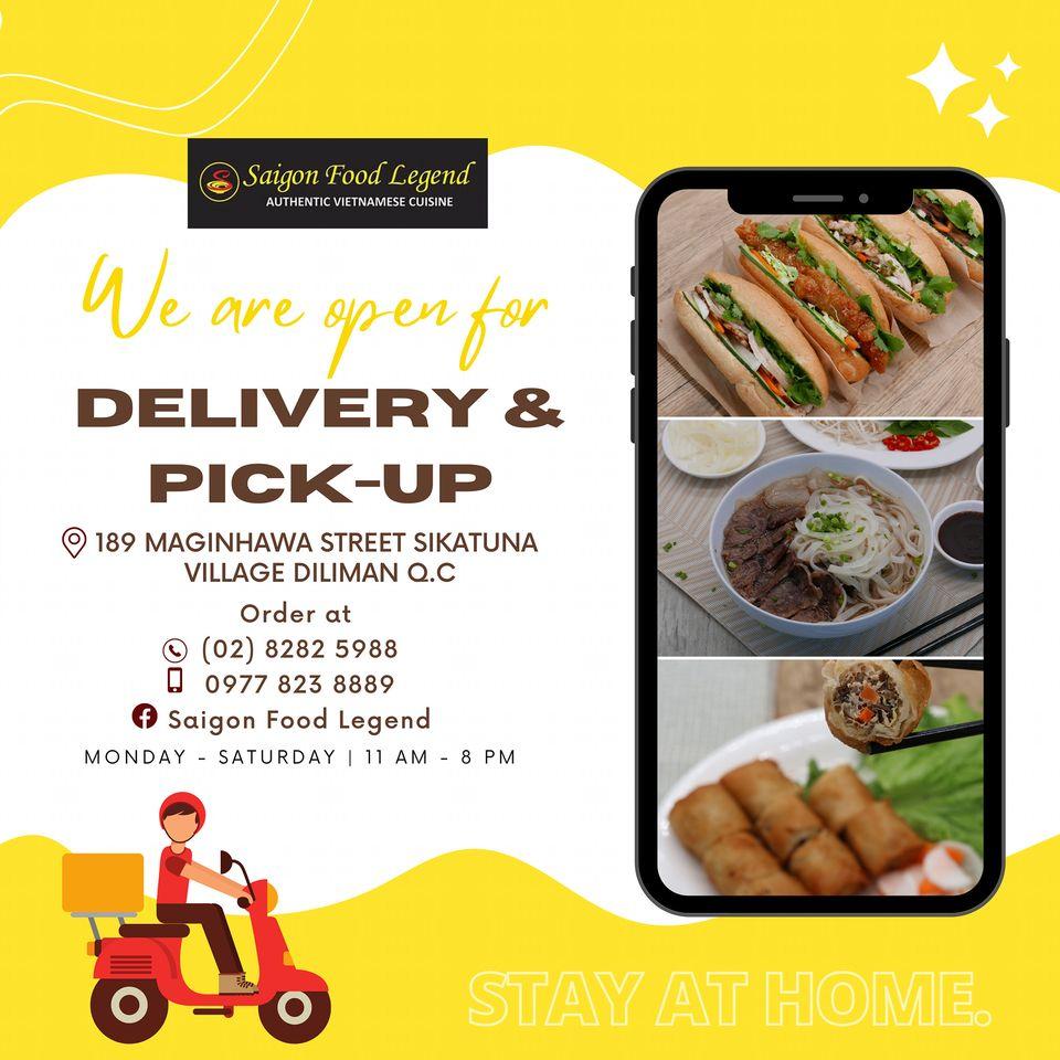 Menu at Saigon Food Legend restaurant, Quezon City