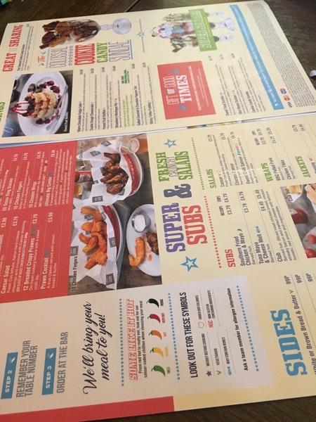 Menu at The Star - Pub & Carvery, Burnley