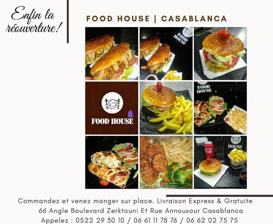 Menu at FOODHOUSE restaurant, Casablanca