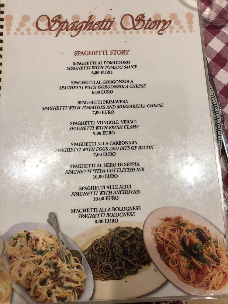 Menu at La Forchetta d´Oro pizzeria, Rome, Via di S. Martino Ai Monti