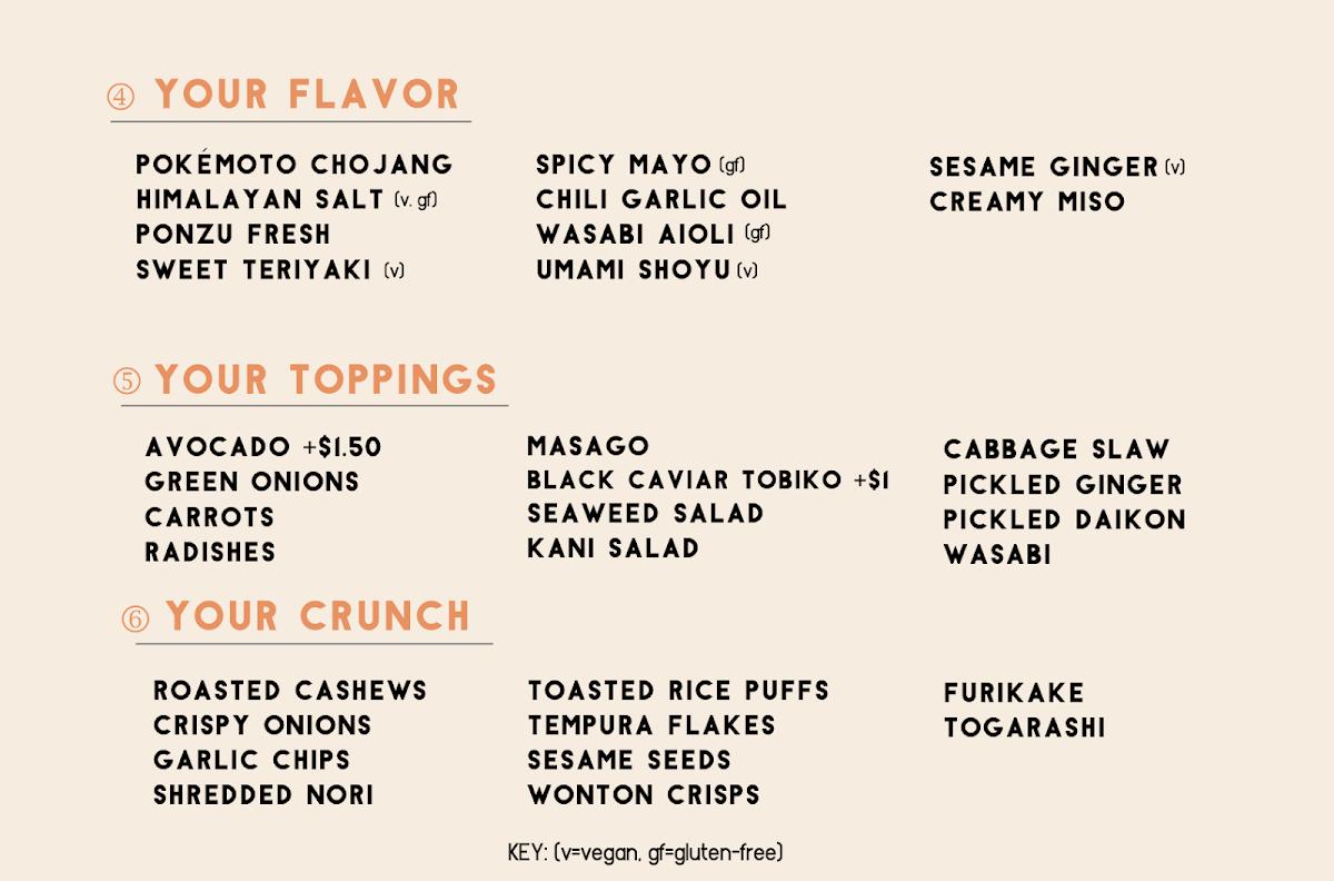 Menu at Pokémoto - Hamden restaurant, Hamden