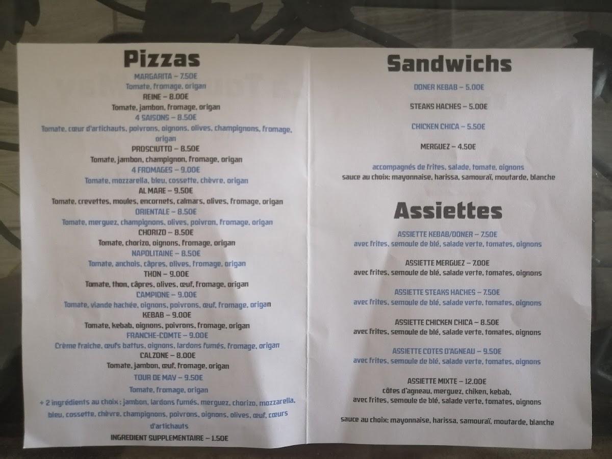 Menu at Dogan Raymond restaurant, May-en-Multien