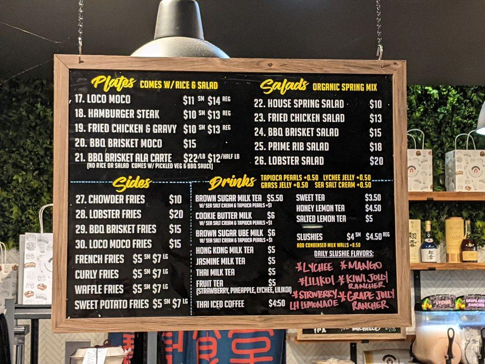 Menu at Jolene's Market - Chinatown restaurant, Honolulu