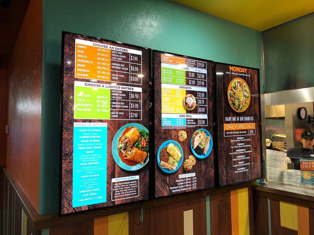 Menu at Costa Vida restaurant, Provo, N University