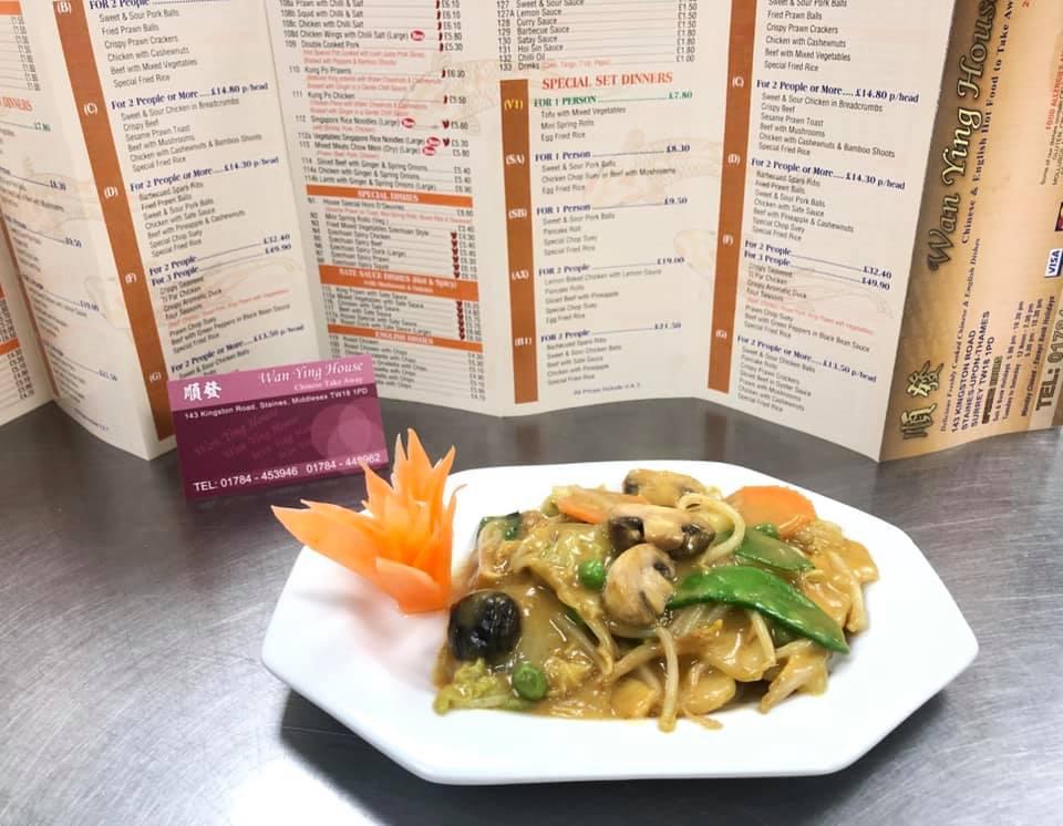 Menu at Wan Ying House Chinese Takeaway fast food, Stanwell