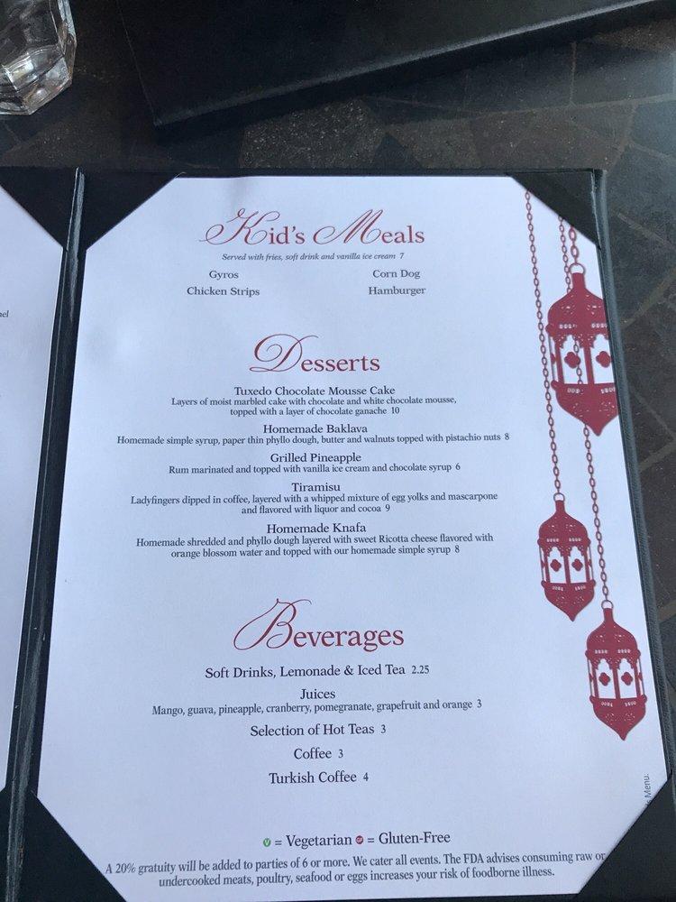Menu at Canal Bistro restaurant, Indianapolis