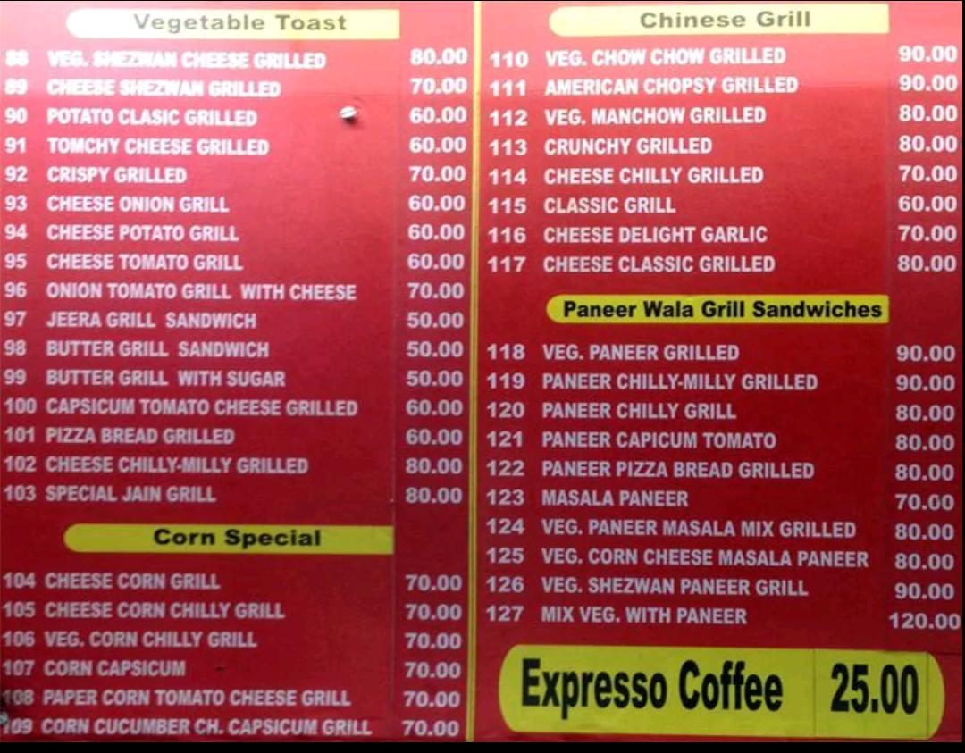 Menu at Supreme Sandwich Corner Shop, Pune, 34