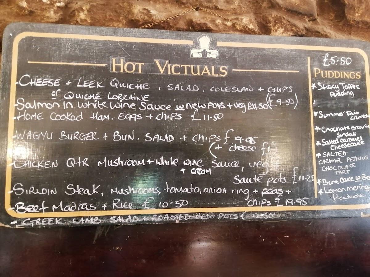 Menu at The Mitre Inn pub & bar, Sherborne, Dymor Sandford Orcas Road