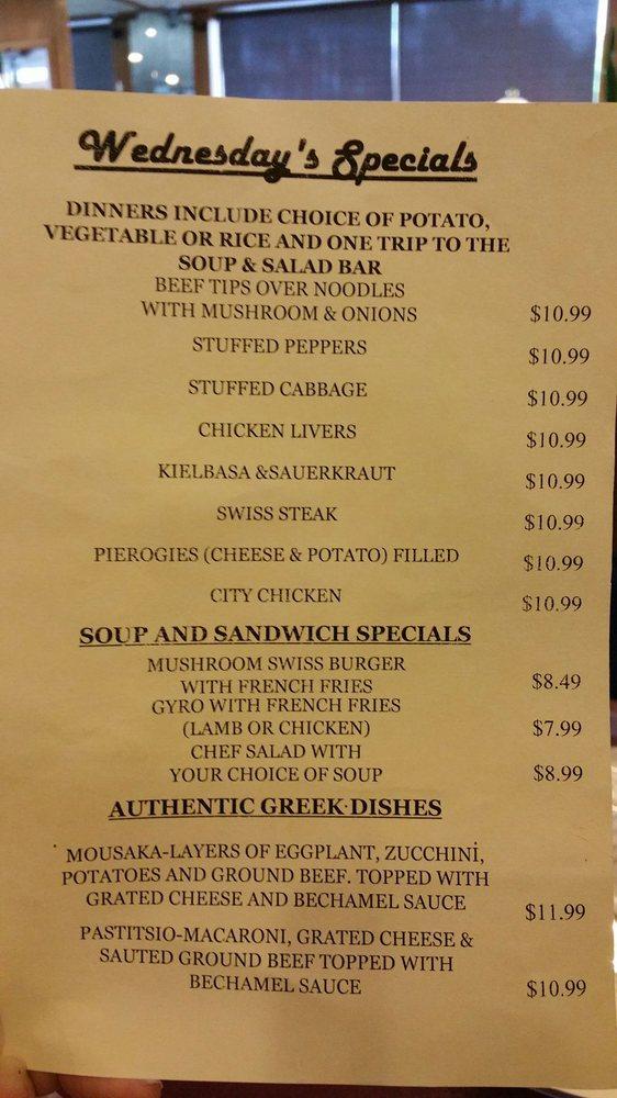 Menu at Variety's Restaurant, North Canton, S Main St #4271