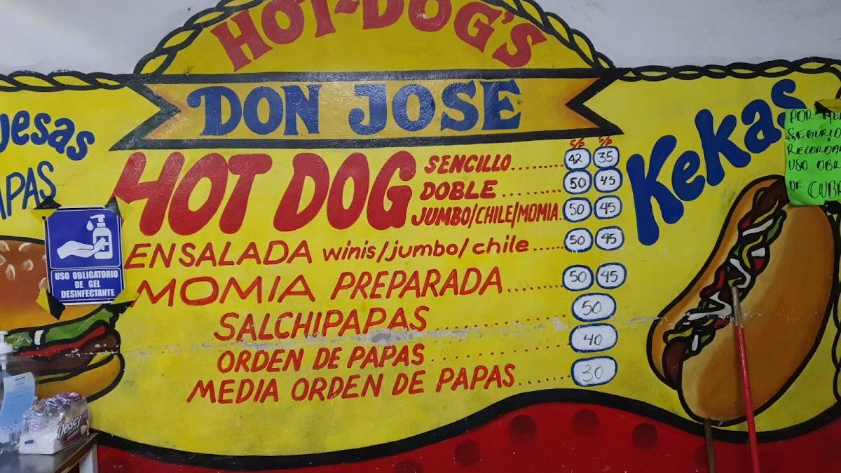 Hot Dogs Don José, Hermosillo - Restaurant menu, prices and reviews