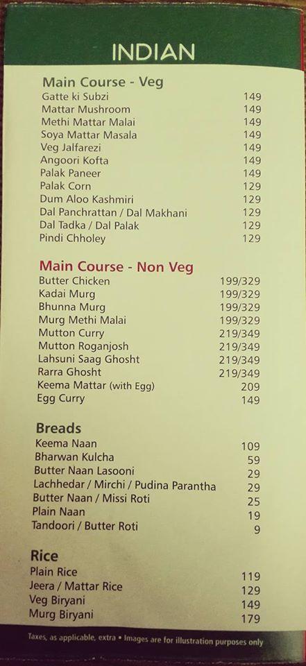 Menu at The Big Chefs, Noida, sector 59