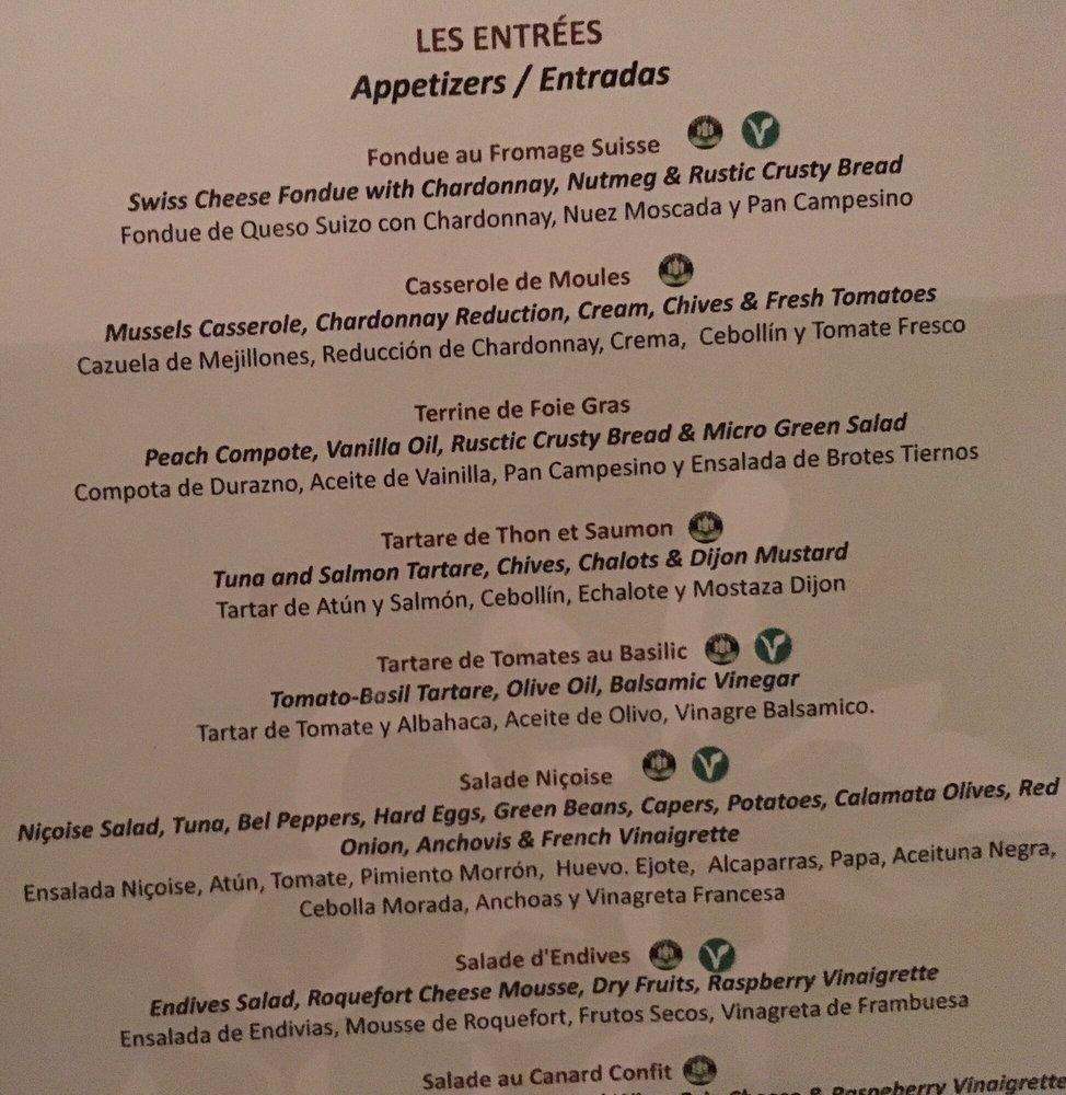 Menu at Bordeaux restaurant, Mexico, Secret Maroma Beach Resort & Spa