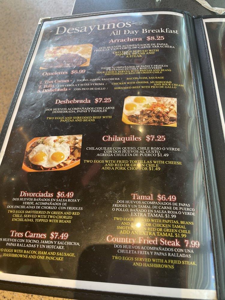 Menu at Cielito Lindo Mexican Restaurant, Albuquerque, 416 San Pedro Dr SE