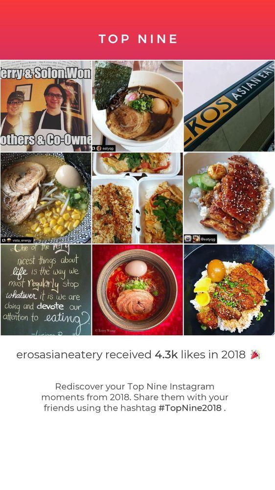 Menu at Eros Asian Eatery restaurant, Windsor