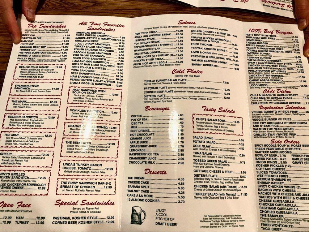 Carta del restaurante Jolly Jug, El Monte, Peck Rd