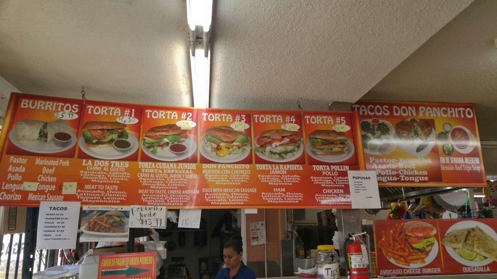 Menu at La Dos Tres restaurant, Grandview