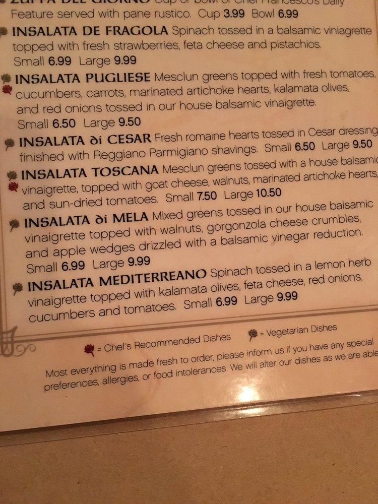 Menu at Nonna Rosa's Ristorante Italiano pub & bar, Robbinsdale