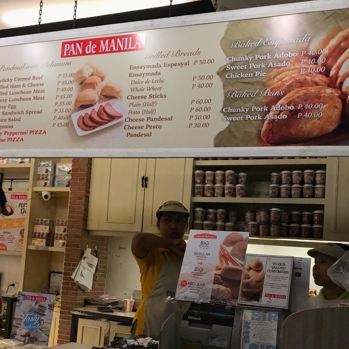 Menu at Pan de Manila, Makati, 109 Dela Rosa Street