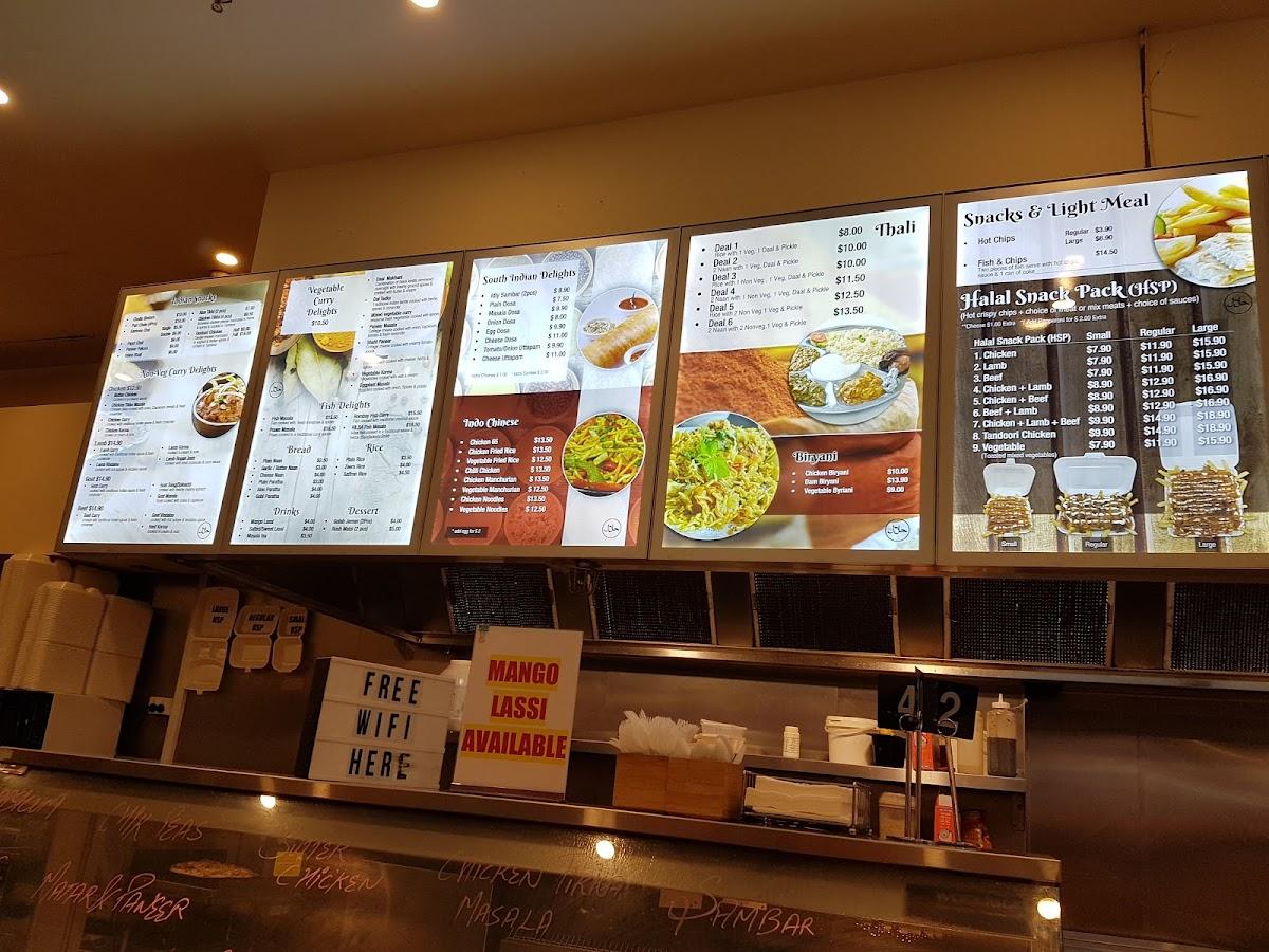 Menu at Cathedral Coffee cafe, Melbourne