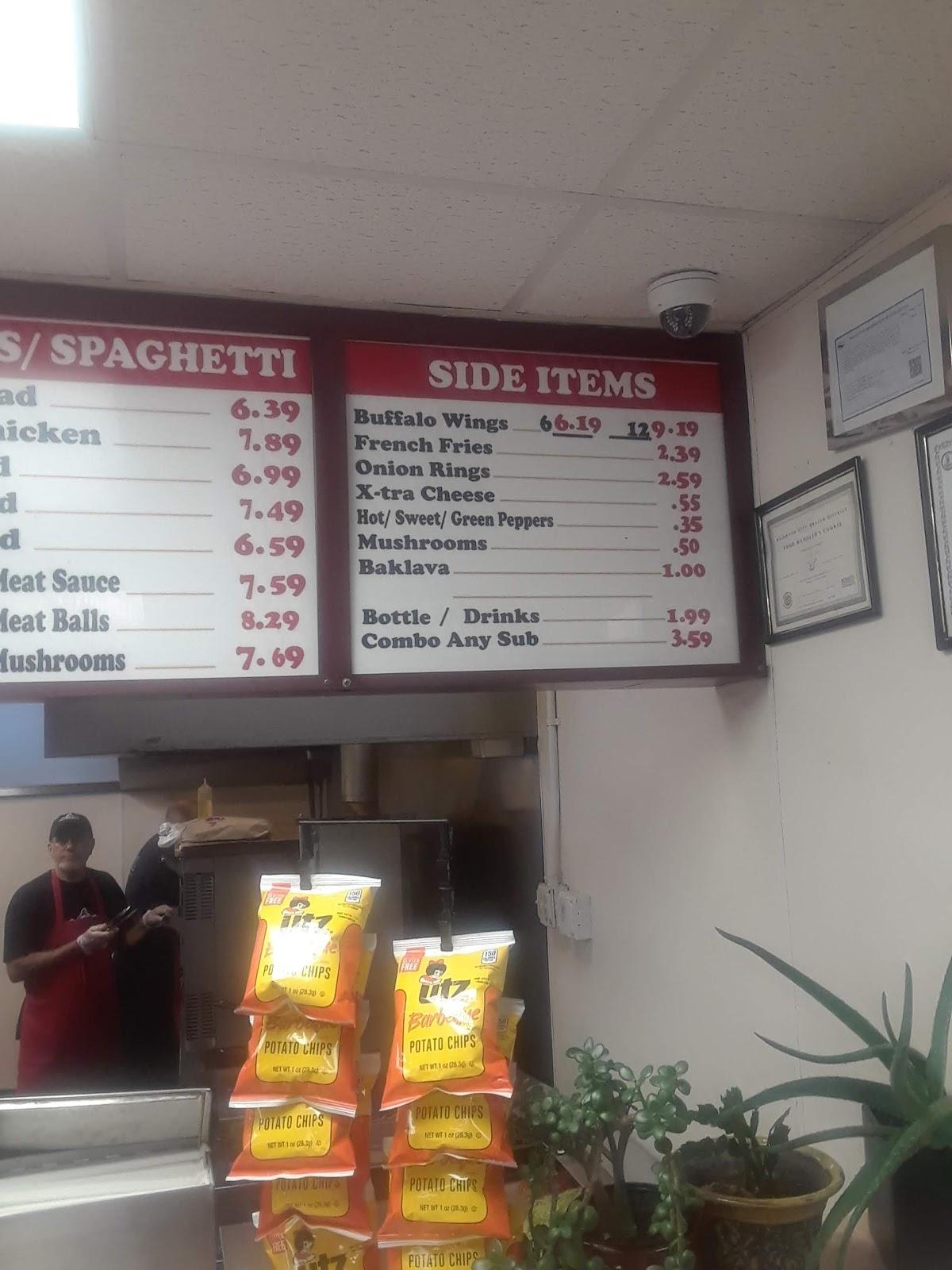 Menu at Sub Central restaurant, Richmond, Midlothian Turnpike