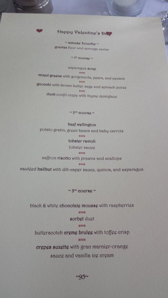 Menu at The Caprice pub & bar, Belvedere Tiburon