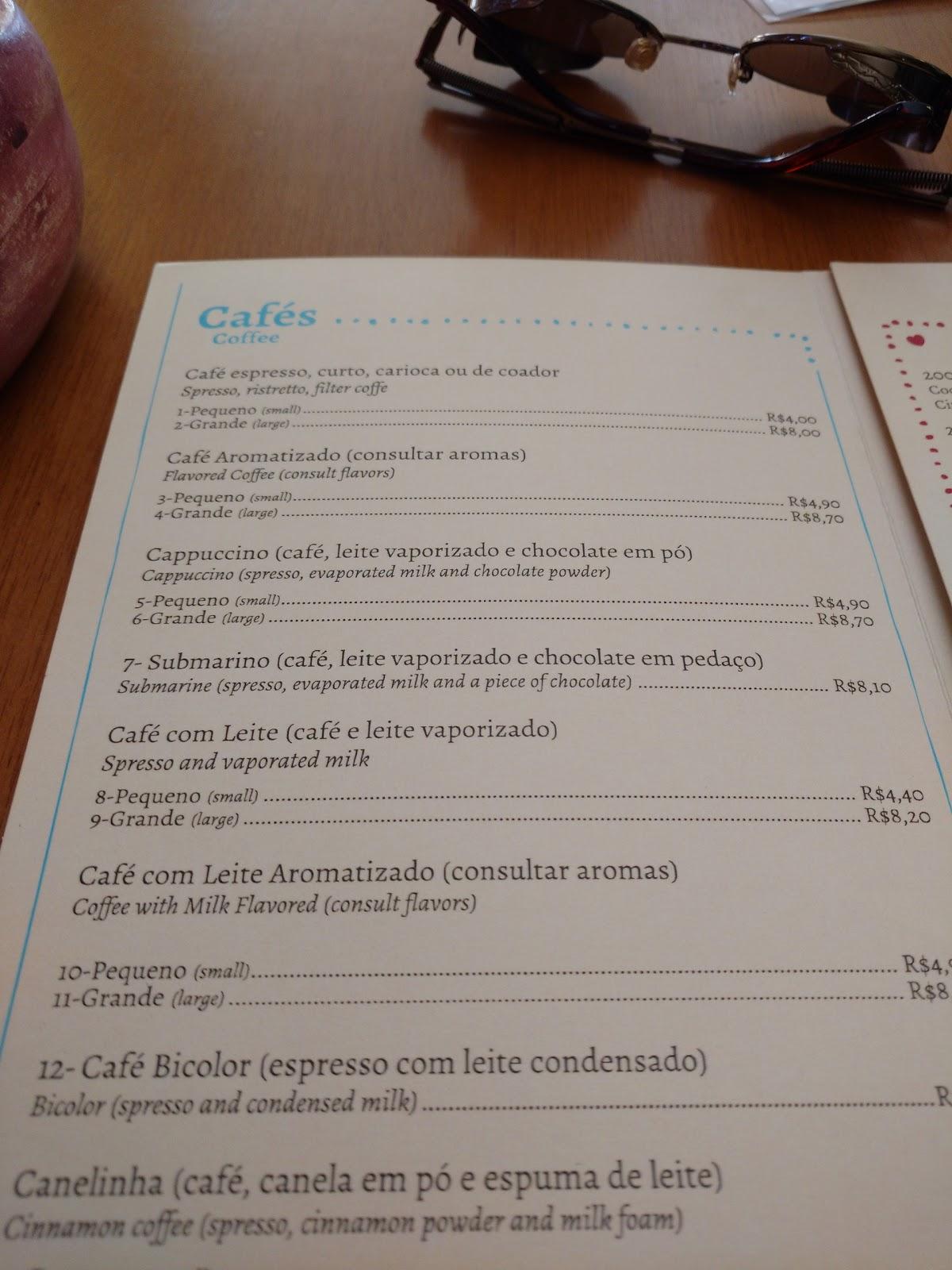 Menu em Café com Flores, Vinhedo, R. Luíz Mingarelli