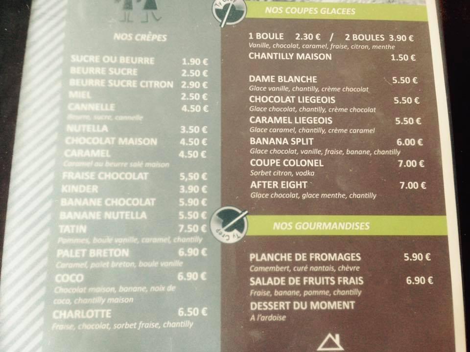 Menu at DON PAPA restaurant, Saint-Nazaire