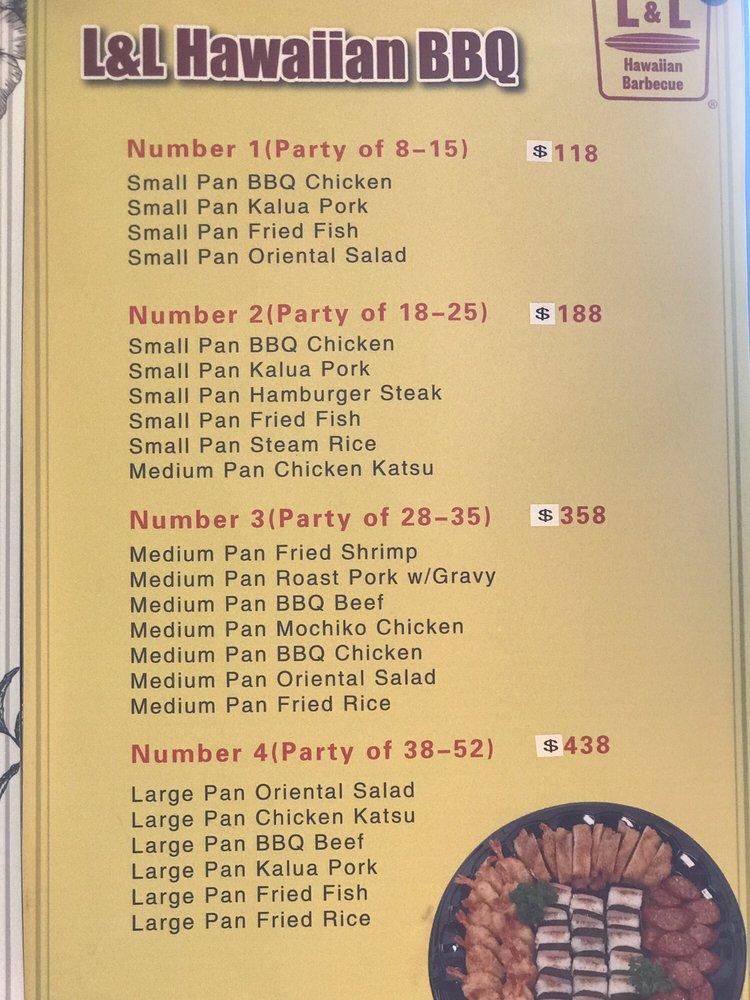 Menu at L&L Drive Inn BBQ, Lahaina, Lower Honoapiilani Rd Ste 4