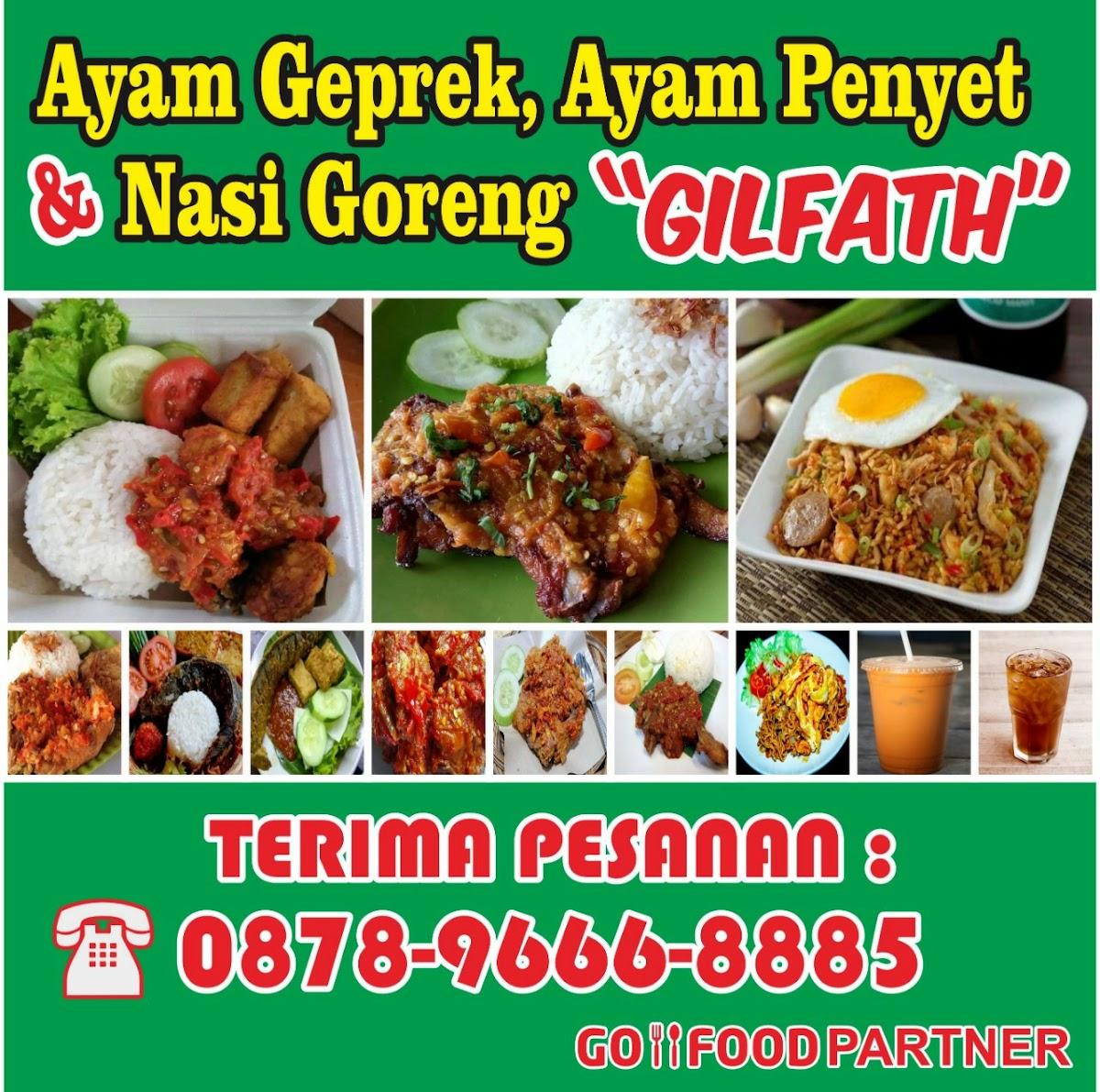 Carta del restaurante Ayam Geprek,Ayam Penyet dan Nasi Goreng Gilfath ...