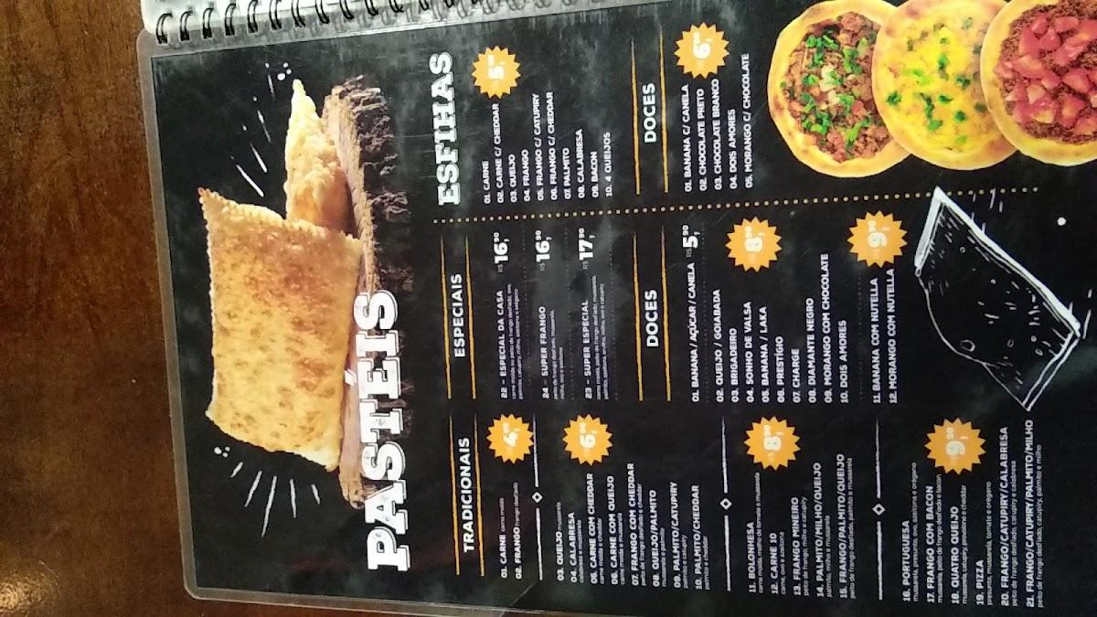Menu at Casa do Pastel Pastelaria, Lapa, R. Francisco Braga