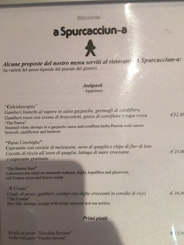 Menu at Ribot Restaurant, Milano, Milan