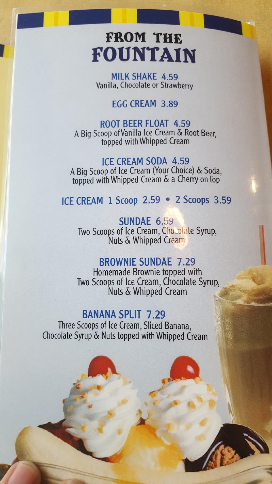 Menu at Capital City Diner restaurant, Albany, Western Ave