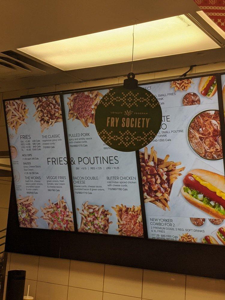 Menu at New York Fries Pickering Town Centre fast food, Pickering, 1355 ...