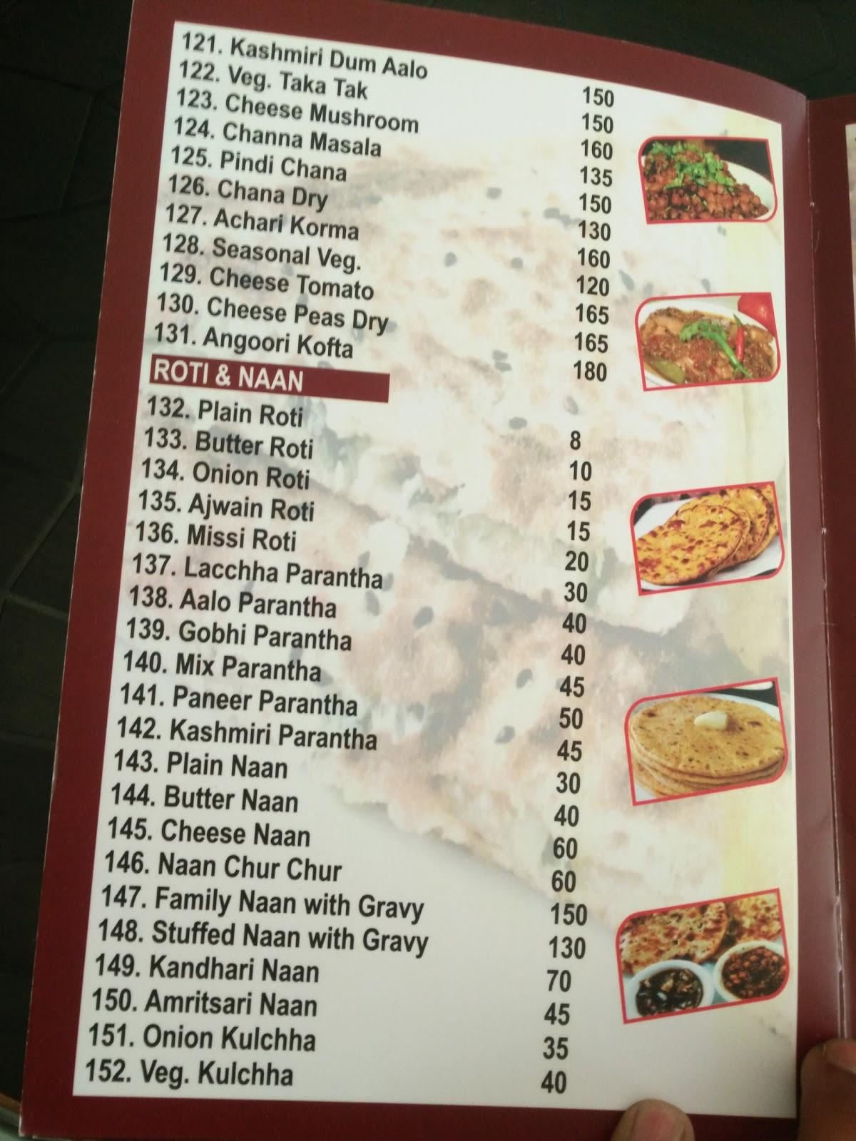 Menu at Palm View Restaurant, Badopal