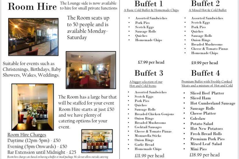 Menu at Sprinters Premier Steakhouse, Nottingham