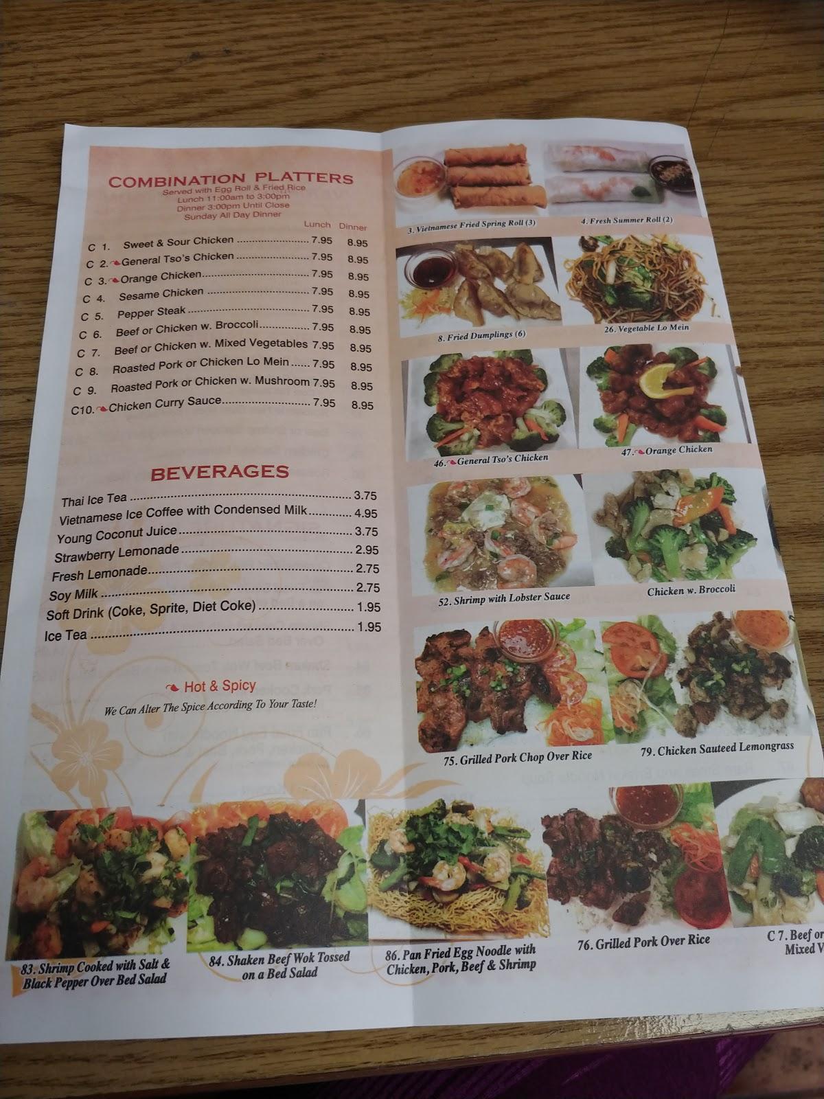 Menu at Asian House Chinese & Vietnamese Restaurant, South Pasadena ...