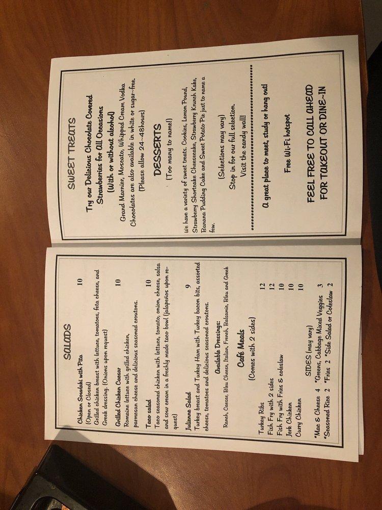 Menu at EM Tea Coffee Cup Cafe, Buffalo