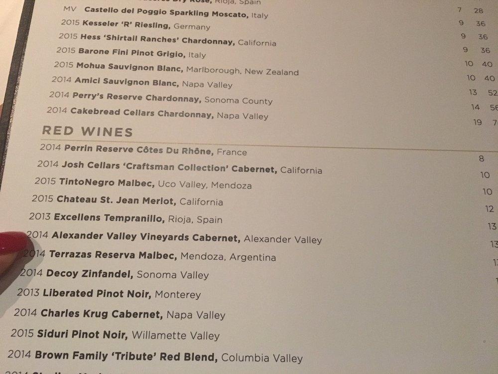 Menu at Perry's Steakhouse & Grille - Downtown Austin, Austin, 114 W 7th St