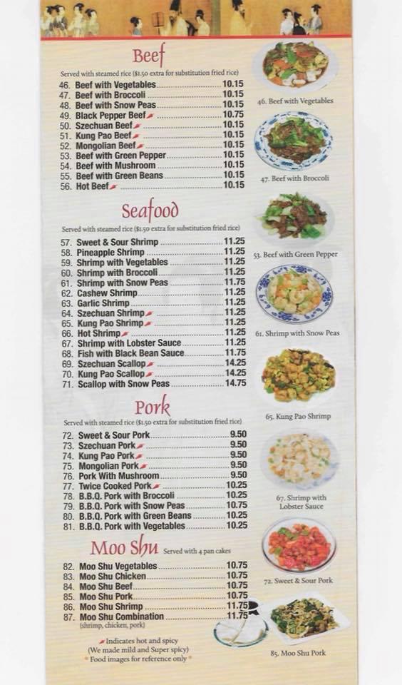 Menu at Tasty House restaurant, Waseca
