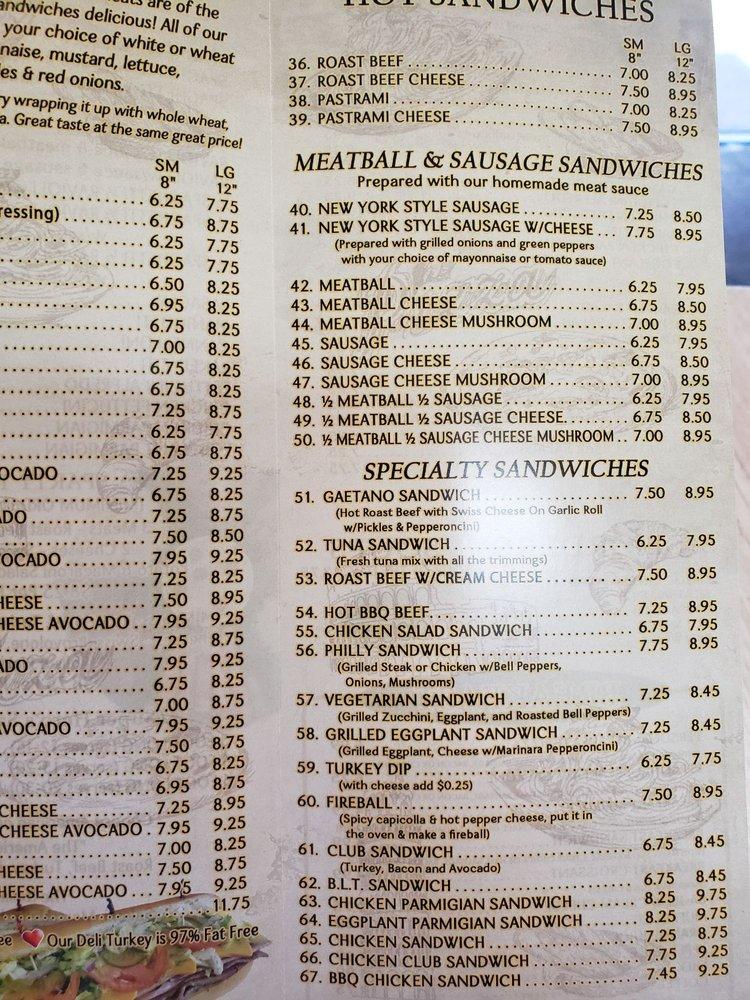 Menu at THE PIZZA OVEN pizzeria, El Monte