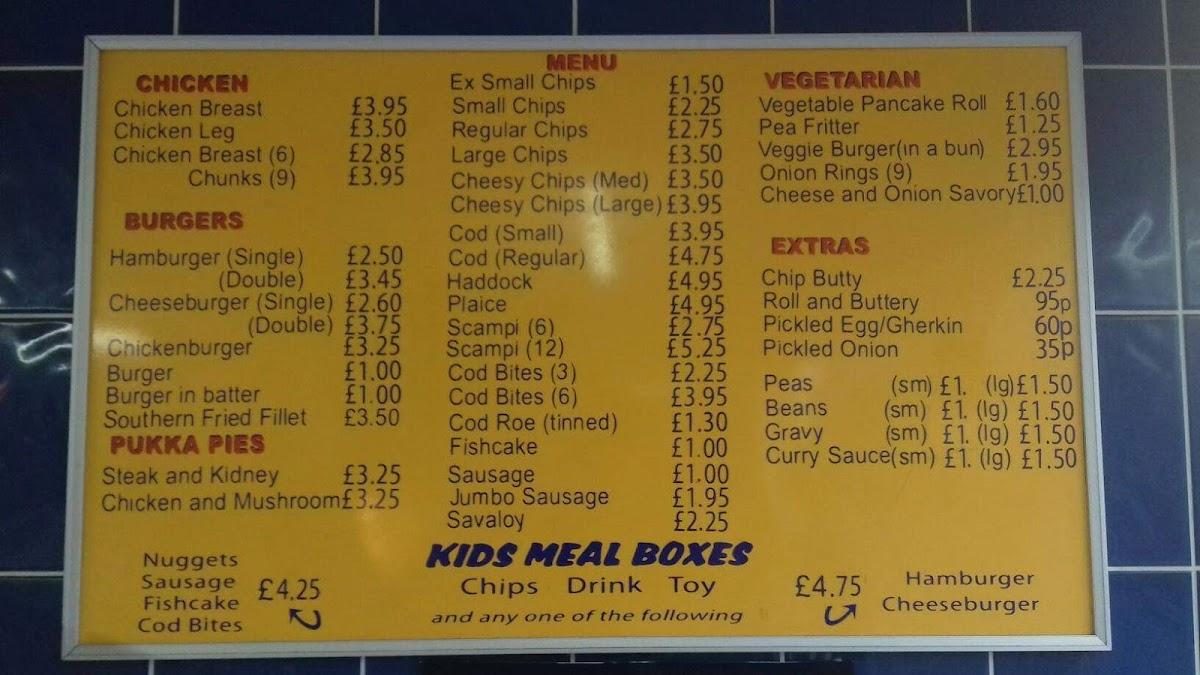 Menu at Vals Place fast food, Par