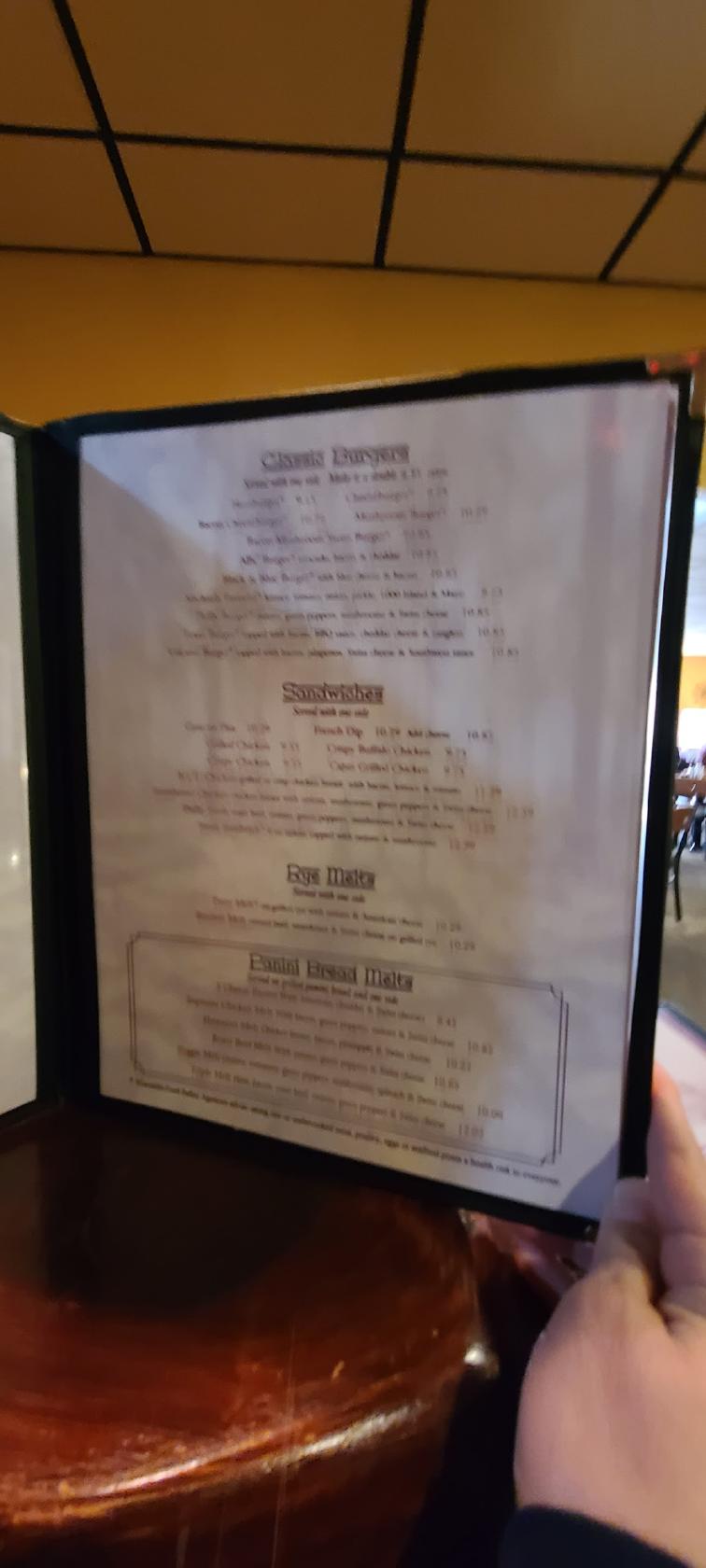 Menu at Michael's Family Restaurant, Antigo, 410 WI-64