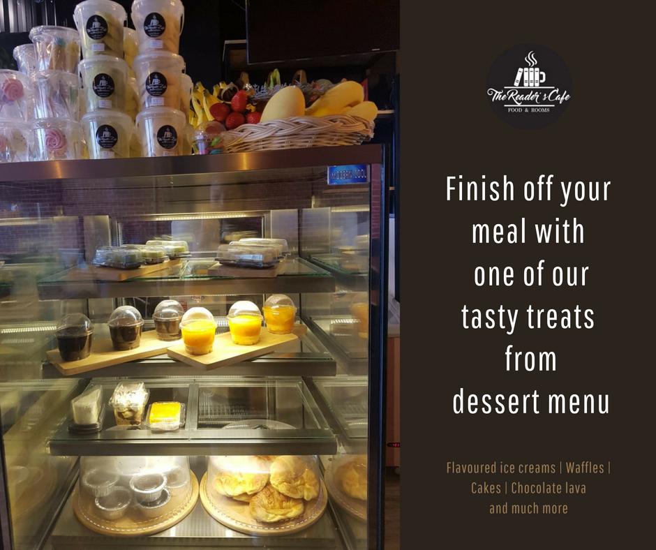 Menu at Reader's Cafe, Pattaya City