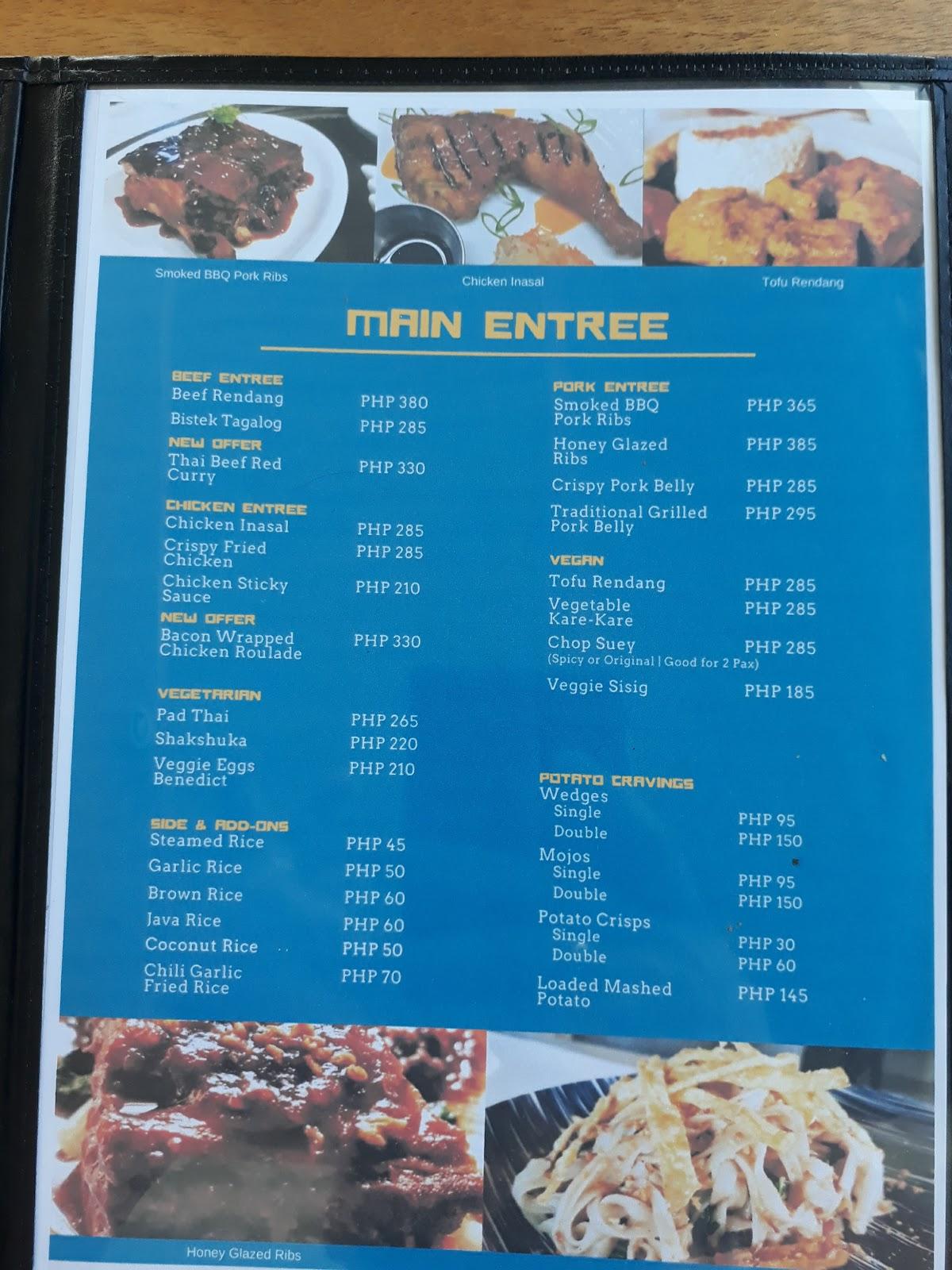 Menu at SCOOT SHACK (Bar & Resto), Dauin