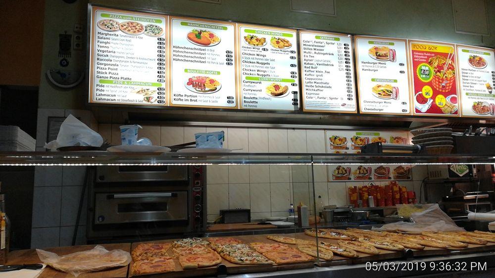 Menu at Oba fast food, Berlin